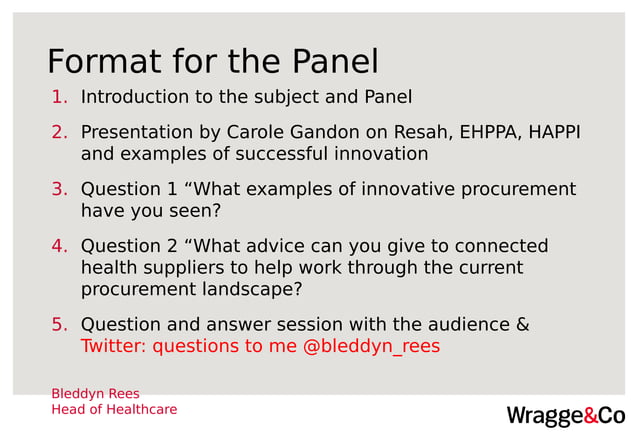 Bleddyn Rees Wragge & Co #MWC14 #mHealth | PPT