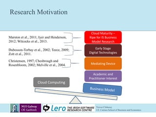 Rethinking ICT Business Model Decisions for the New Cloud Economy | PPT