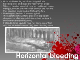 exanguination; affecting carcass quality | PPTX