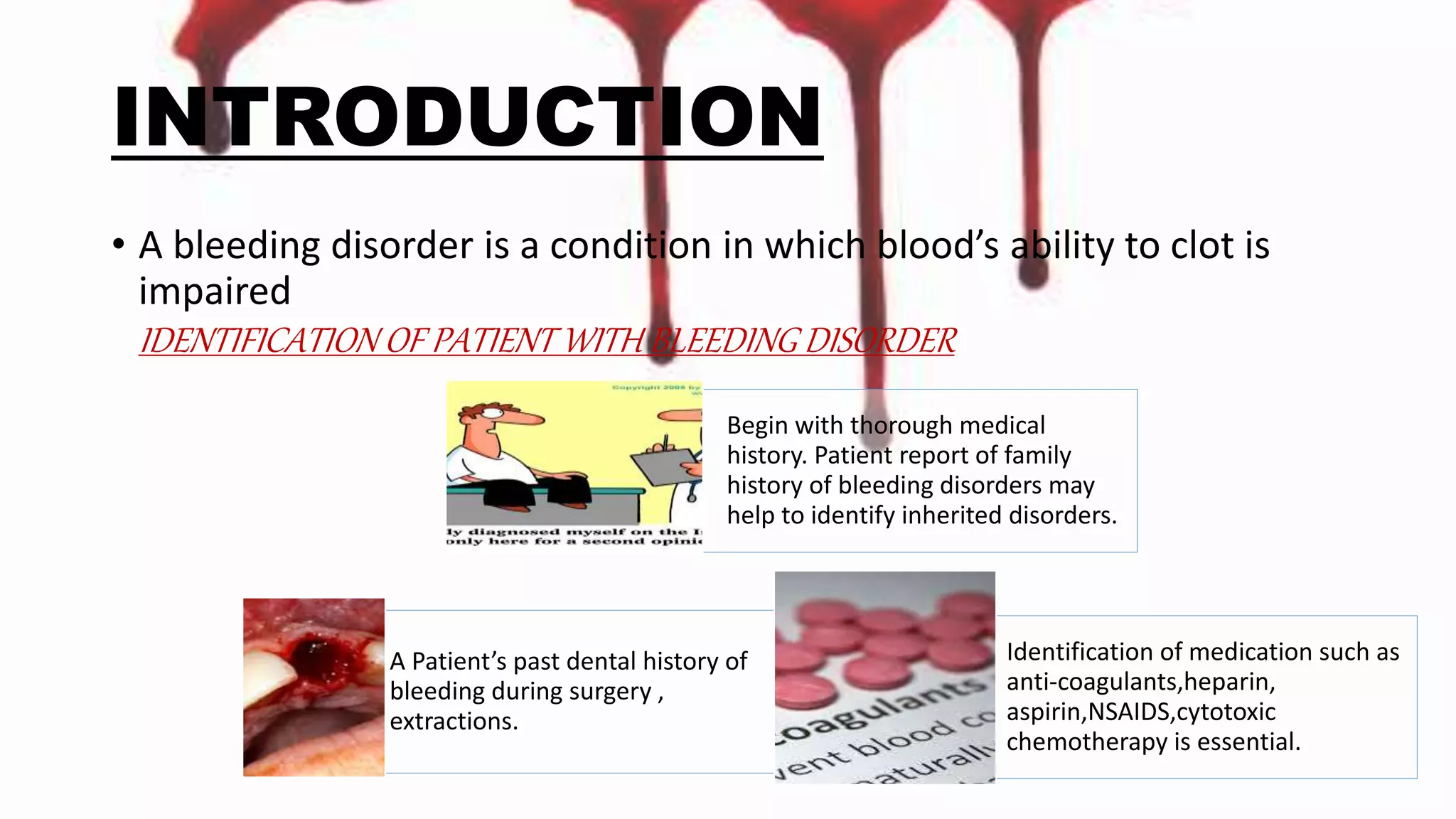 dental management of Bleeding disorders | PPTX