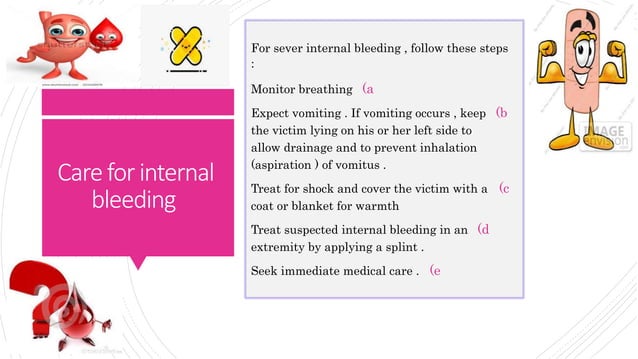 Bleeding Pptx First Aid Injuries 7119