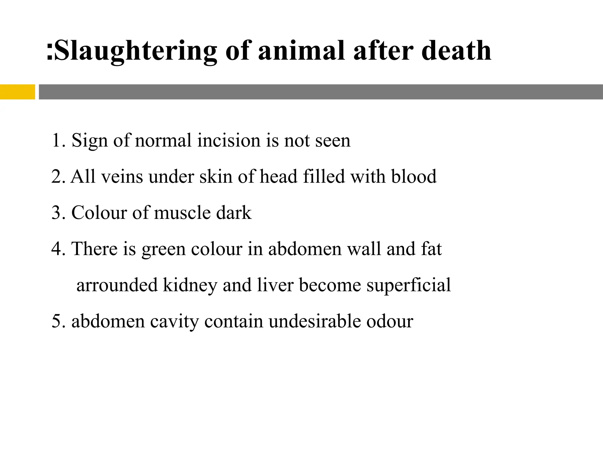 Bleeding in slaughtered animals and it's effect in meat quality | PPTX