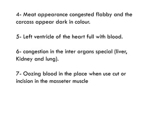 Bleeding in slaughtered animals and it's effect in meat quality | PPT