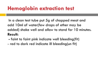 Bleeding in slaughtered animals and it's effect in meat quality | PPT