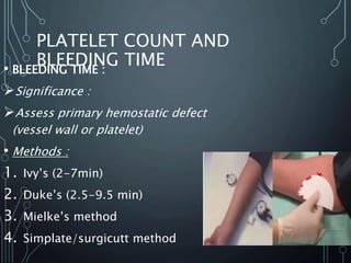 BLEEDING DISORDERS | PPTX