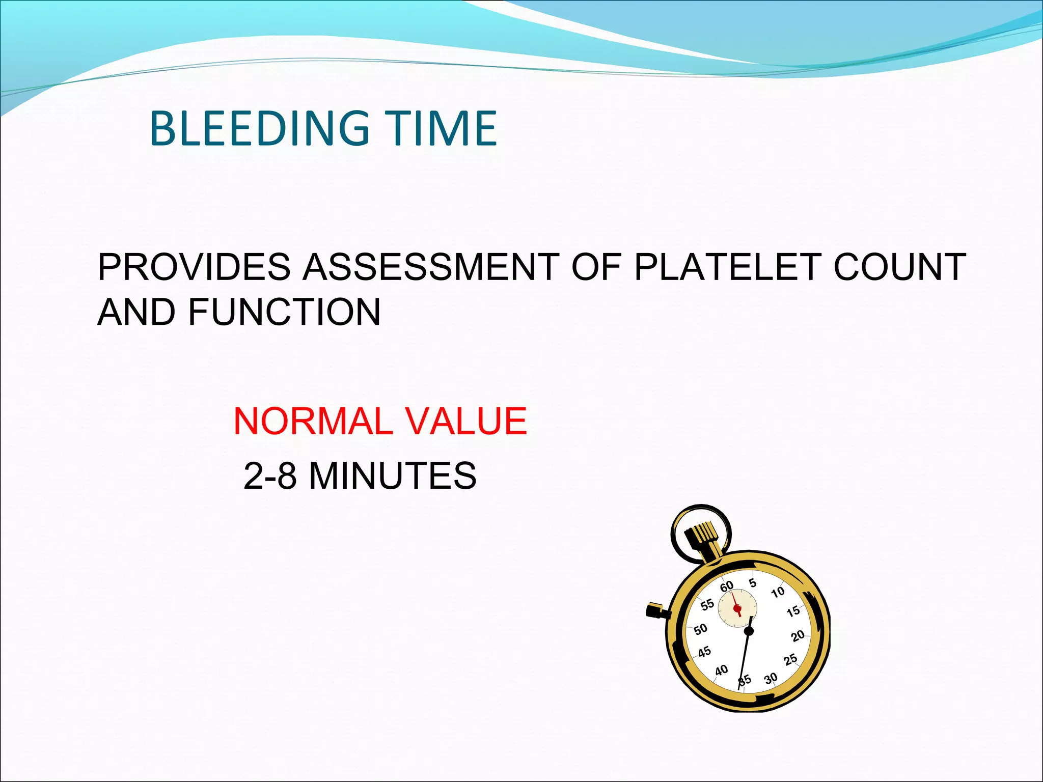 Bleeding timeclotting-time-pt-and-ptt | PPT