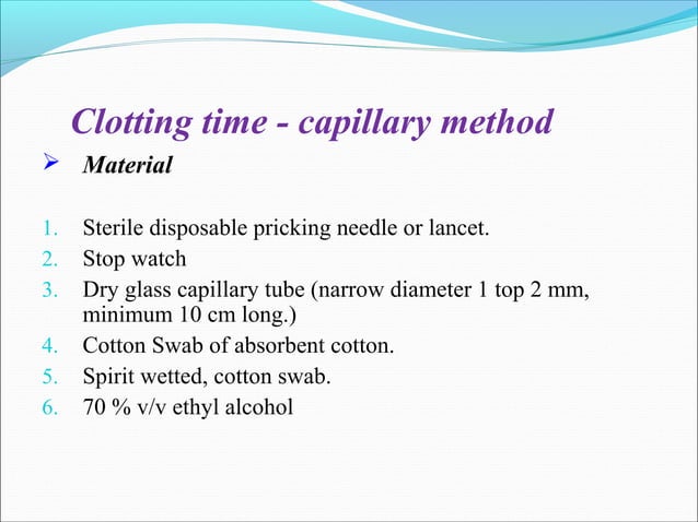 Bleeding timeclotting-time-pt-and-ptt | PPT