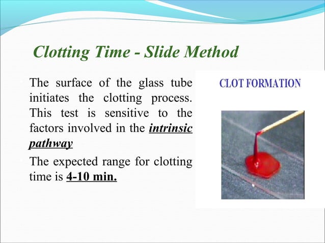 Bleeding timeclotting-time-pt-and-ptt | PPT