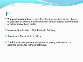Bleeding timeclotting-time-pt-and-ptt | PPT