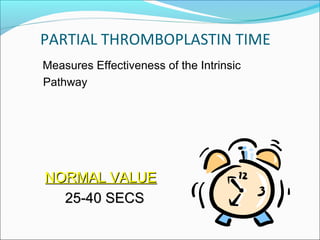 Bleeding timeclotting-time-pt-and-ptt | PPT