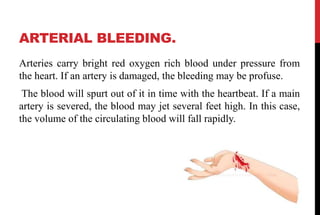 BLEEDING (2).pptx | First Aid | Injuries