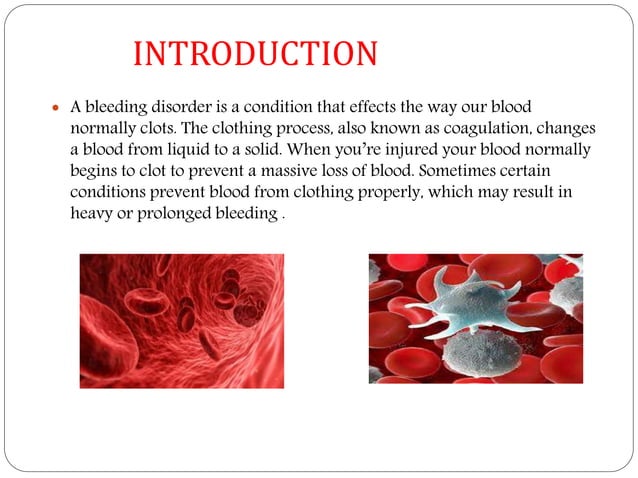 Bleeding, clotting,platelet disorder and it's management | PPTX