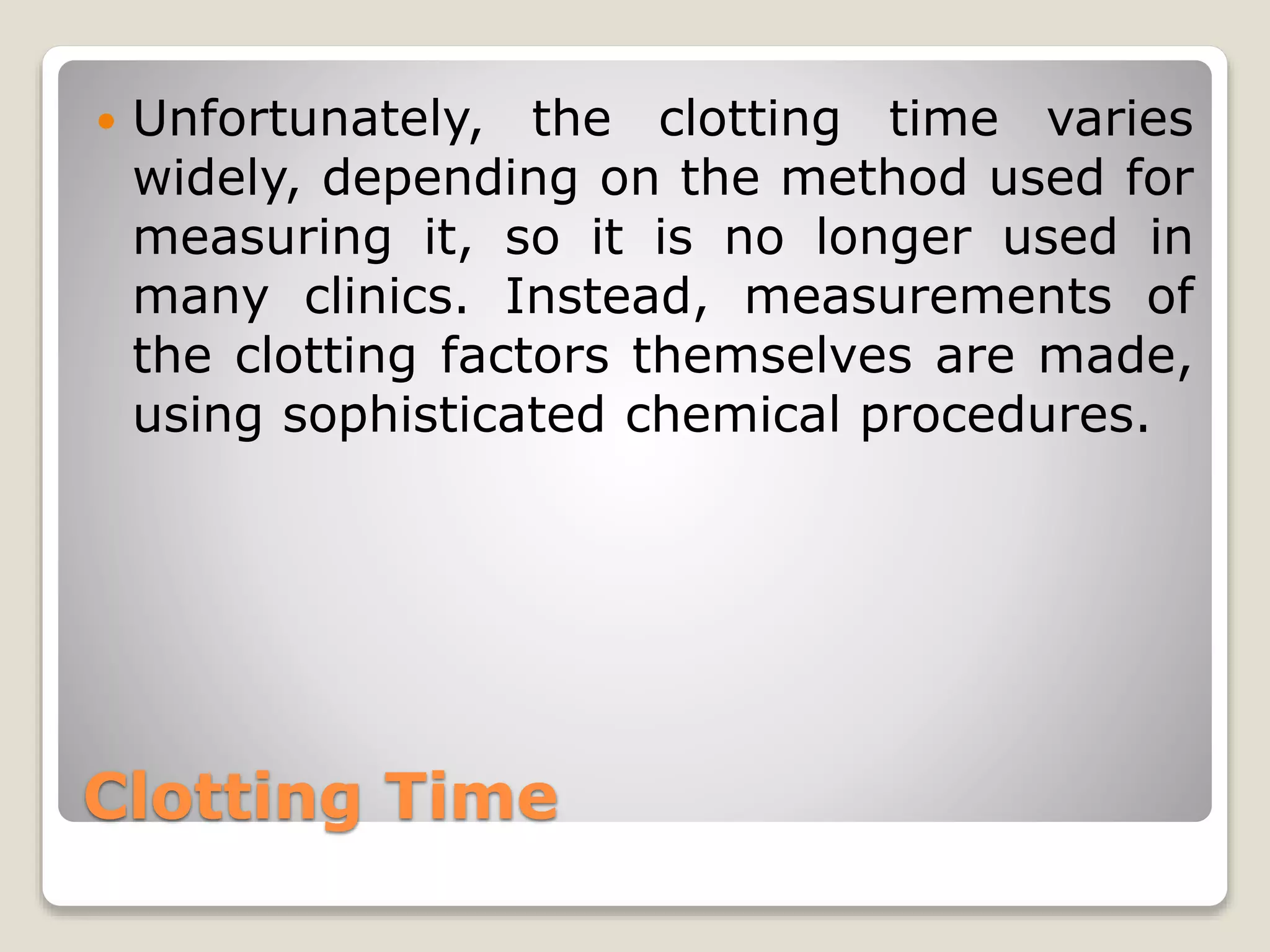 Bleeding and clotting disorders | PPTX