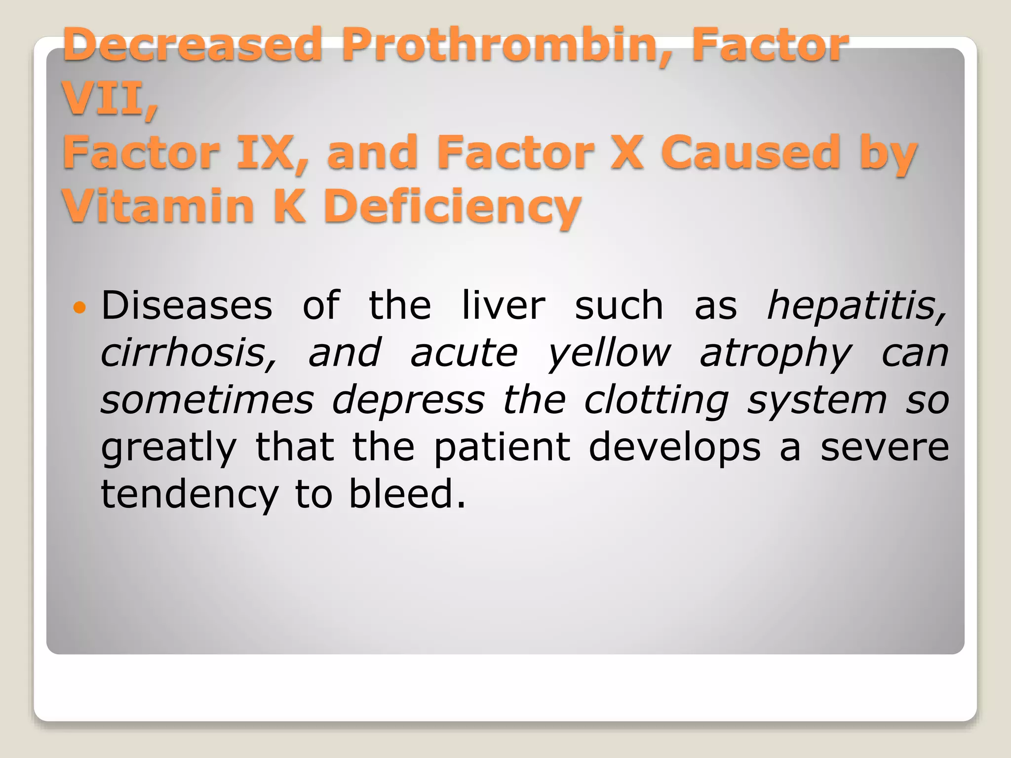 Bleeding and clotting disorders | PPTX
