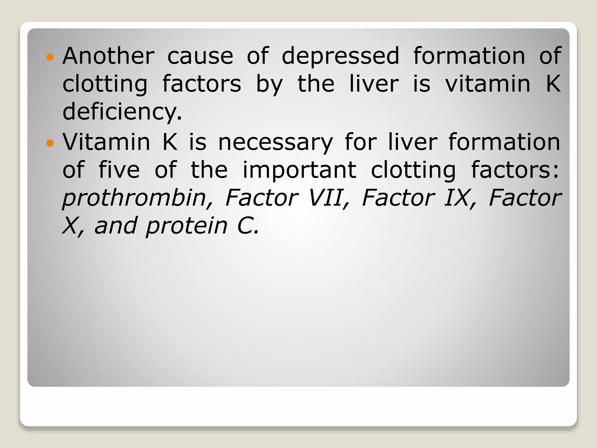 Bleeding and clotting disorders | PPTX