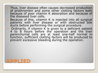 Bleeding and clotting disorders | PPTX