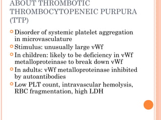 Bleeding and clotting disorders dr anoop k r | PPT