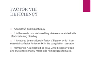 Bleeding and clotting disorders dr anoop k r | PPT