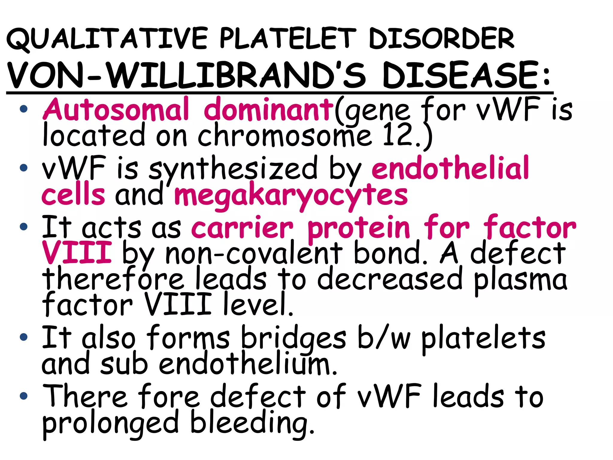 Bleeding and clotting disorders in children | PPTX