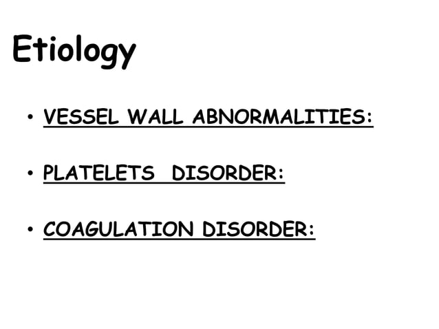 Bleeding and clotting disorders in children | PPTX | Blood Disorders ...