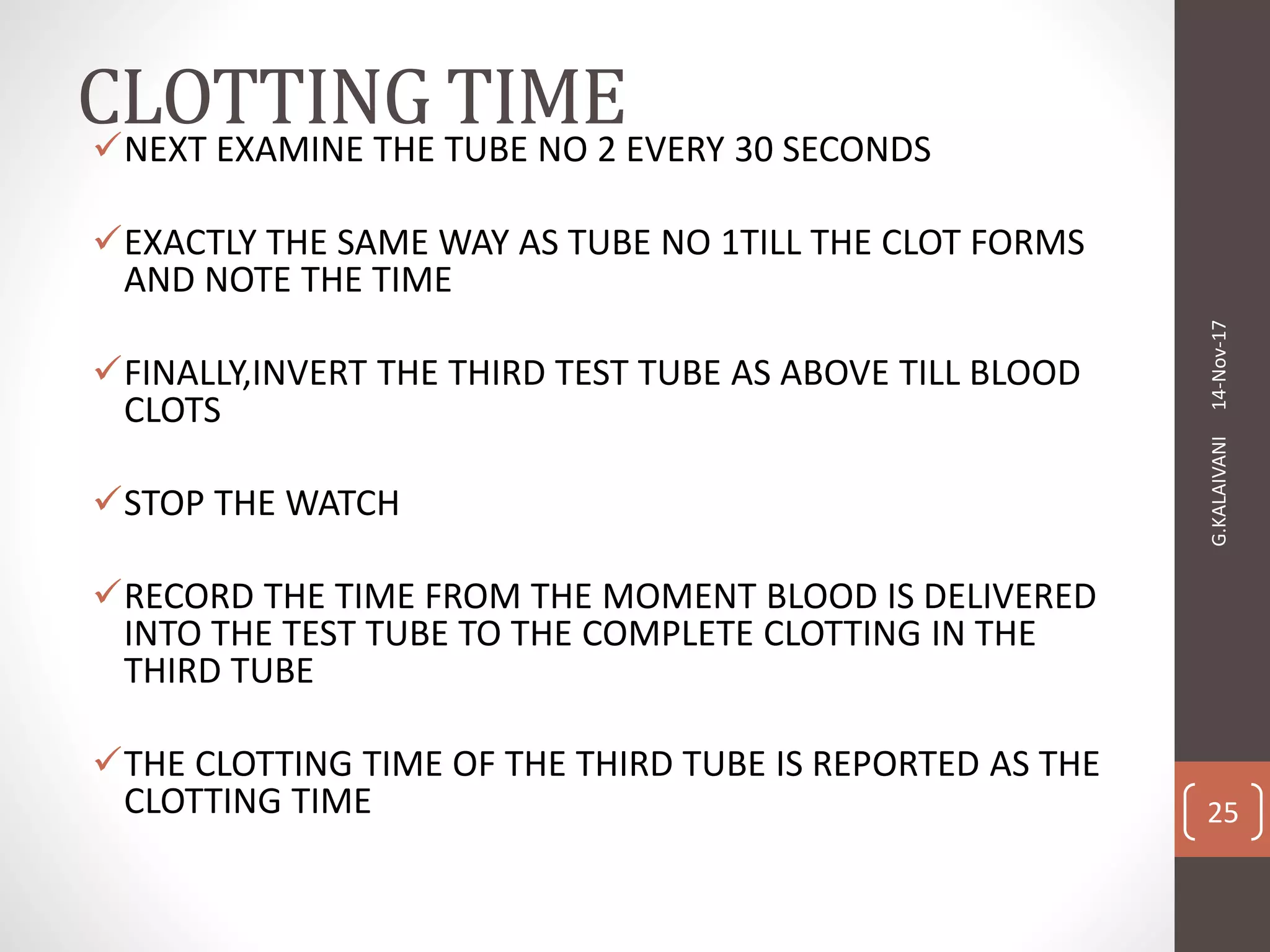 Bleeding and clotting time | PPTX