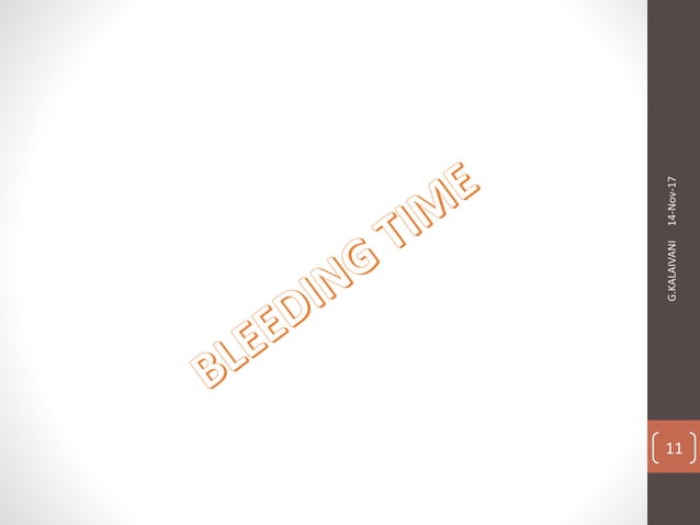 Bleeding and clotting time | PPTX