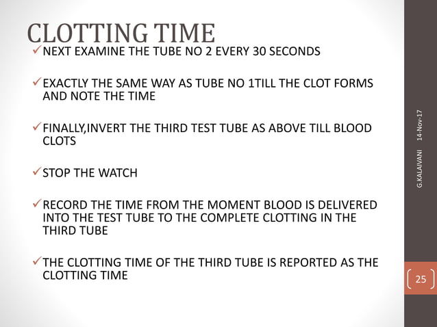 Bleeding and clotting time | PPTX