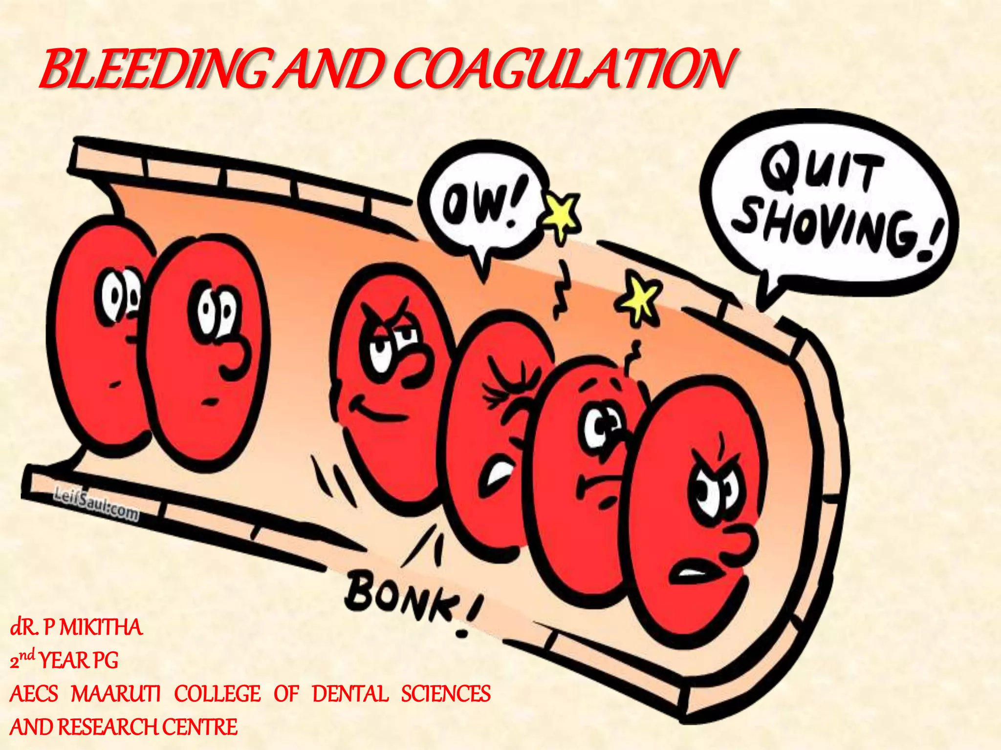 Bleeding and coagulation copied | PPT