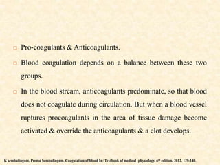 Bleeding and coagulation copied | PPT