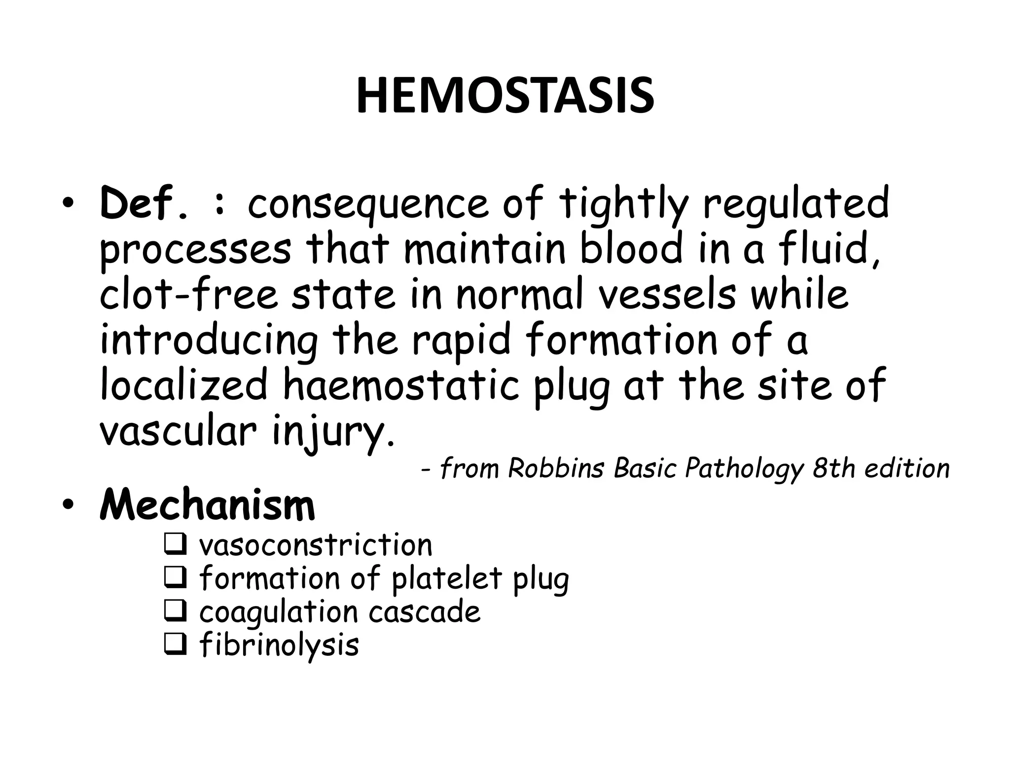 Bleeding and coagulation disorders hemostasis | PPTX