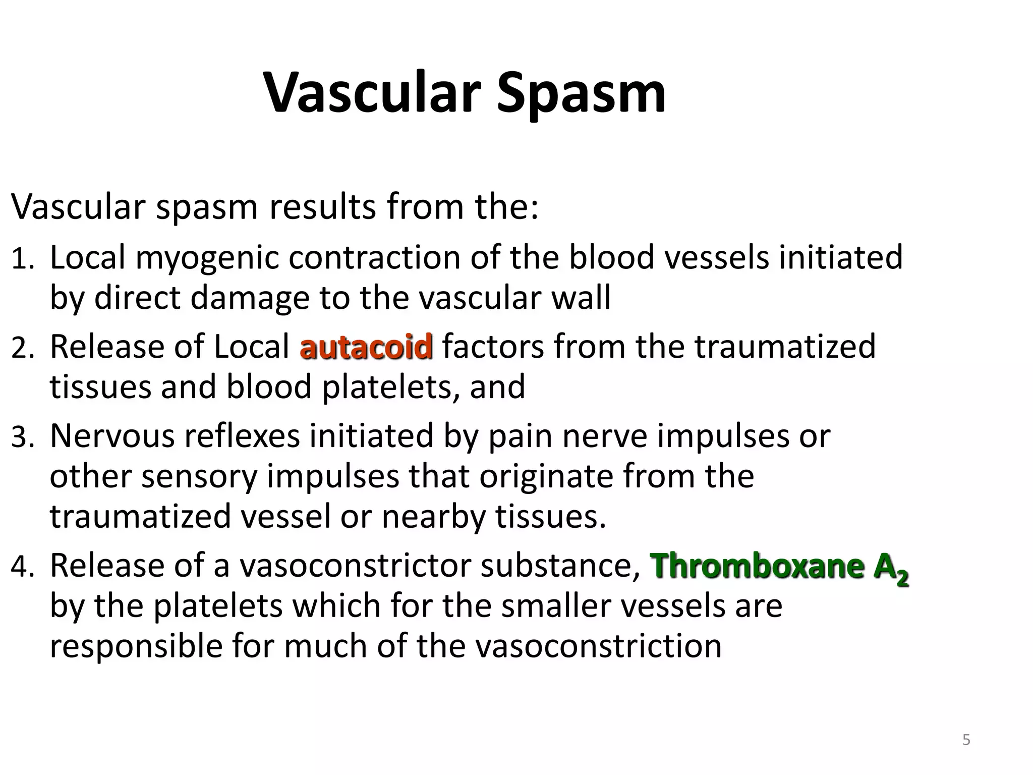 Bleeding and coagulation disorders hemostasis | PPTX