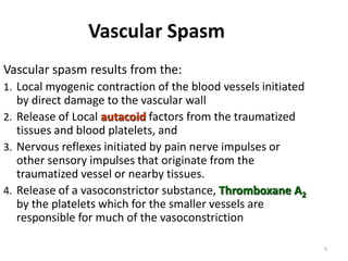 Bleeding and coagulation disorders hemostasis | PPTX
