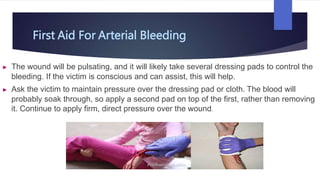 BLEEDING AND FIRST AID FOR BLEEDING.pptx