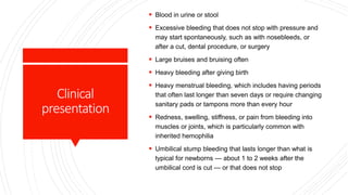 approach to a bleeding child with blood disorders.pptx | Blood ...