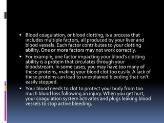 Bleeding , Coagulation.pptx