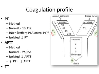 Bleeding & Coagulation disorders case and evaluationA | PPTX