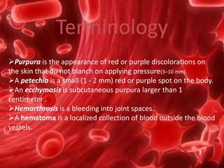 Bleeding diathesis dr . Thamir alotaify | PPTX