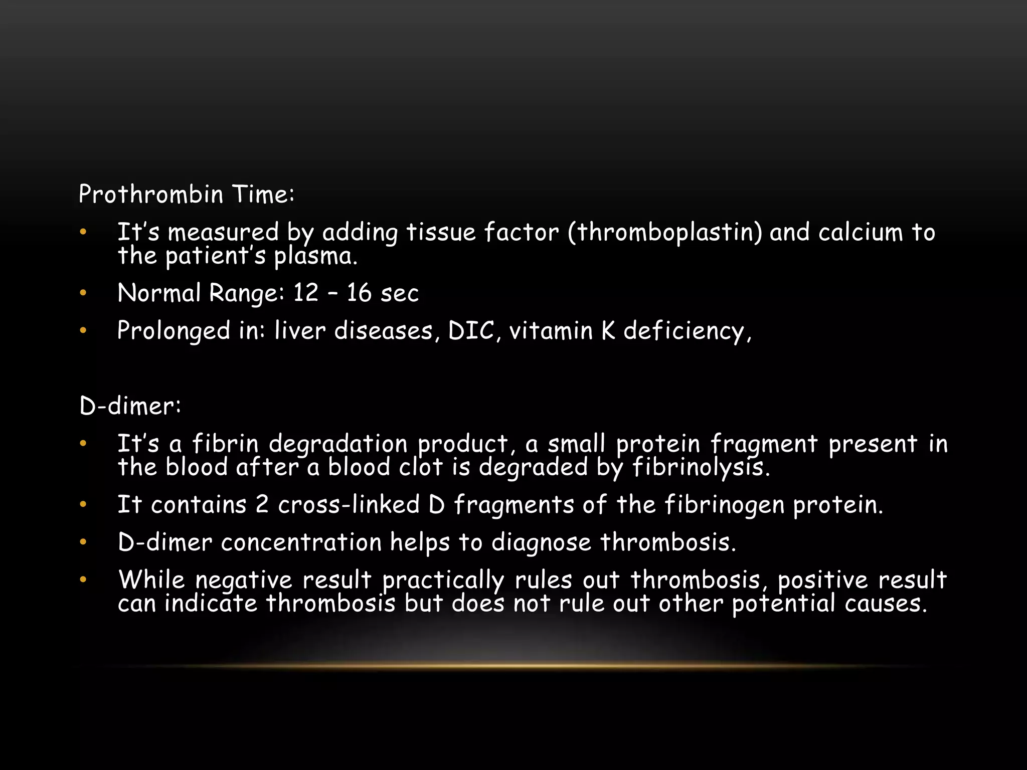 Bleeding Disorders: Classification and Diagnosis | PPTX
