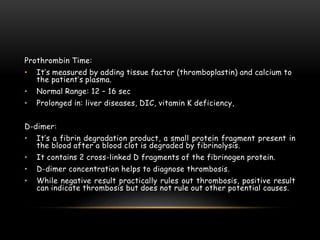 Bleeding Disorders: Classification and Diagnosis | PPTX