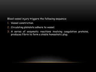 Bleeding Disorders: Classification and Diagnosis | PPTX