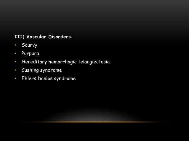 Bleeding Disorders: Classification and Diagnosis | PPTX