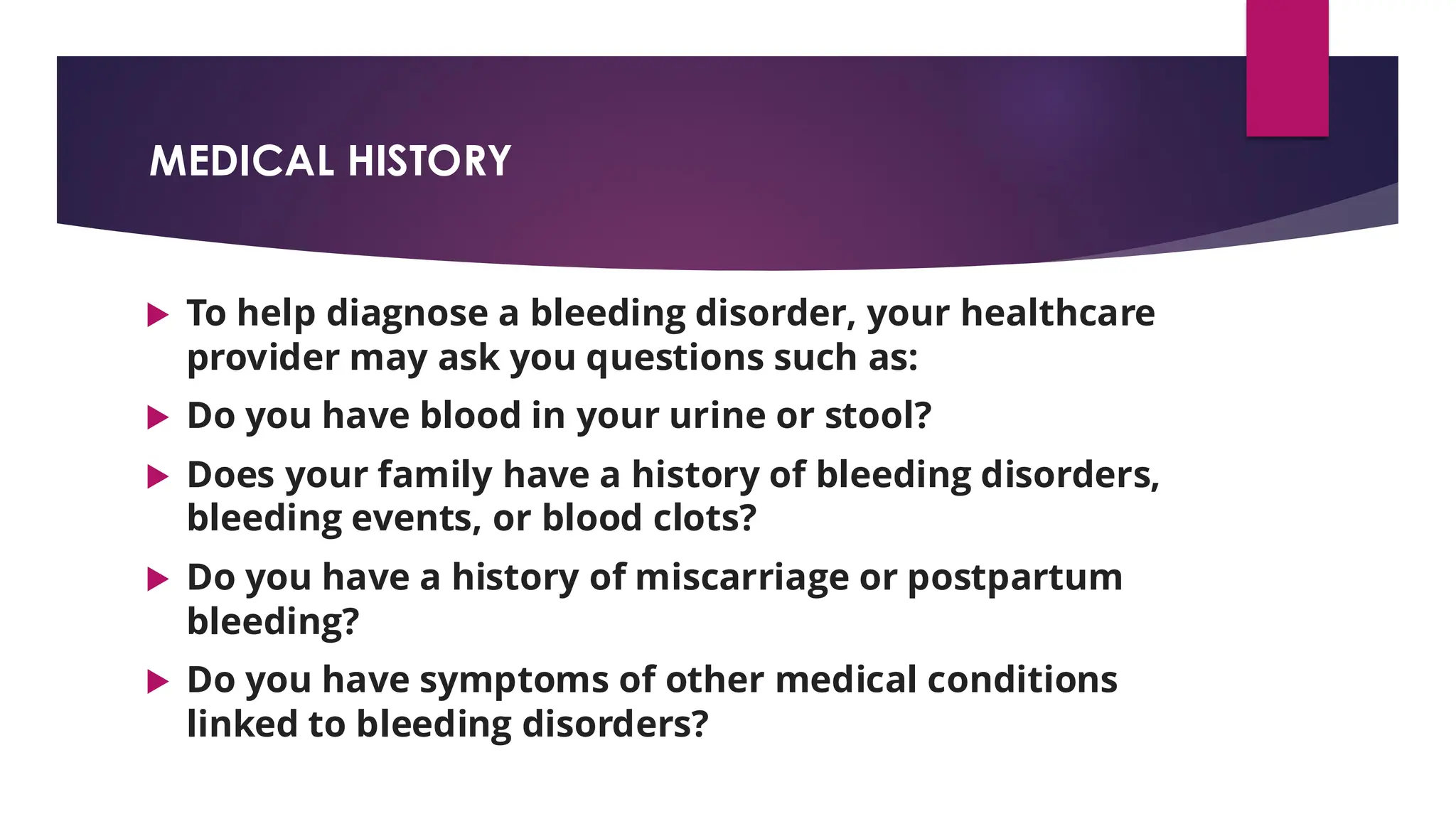 Clinical laboratory technology~Bleeding Disorder | PPT