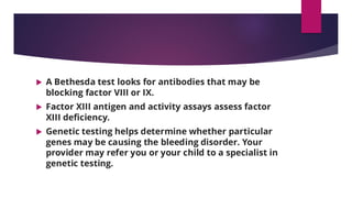 Clinical laboratory technology~Bleeding Disorder | PPT