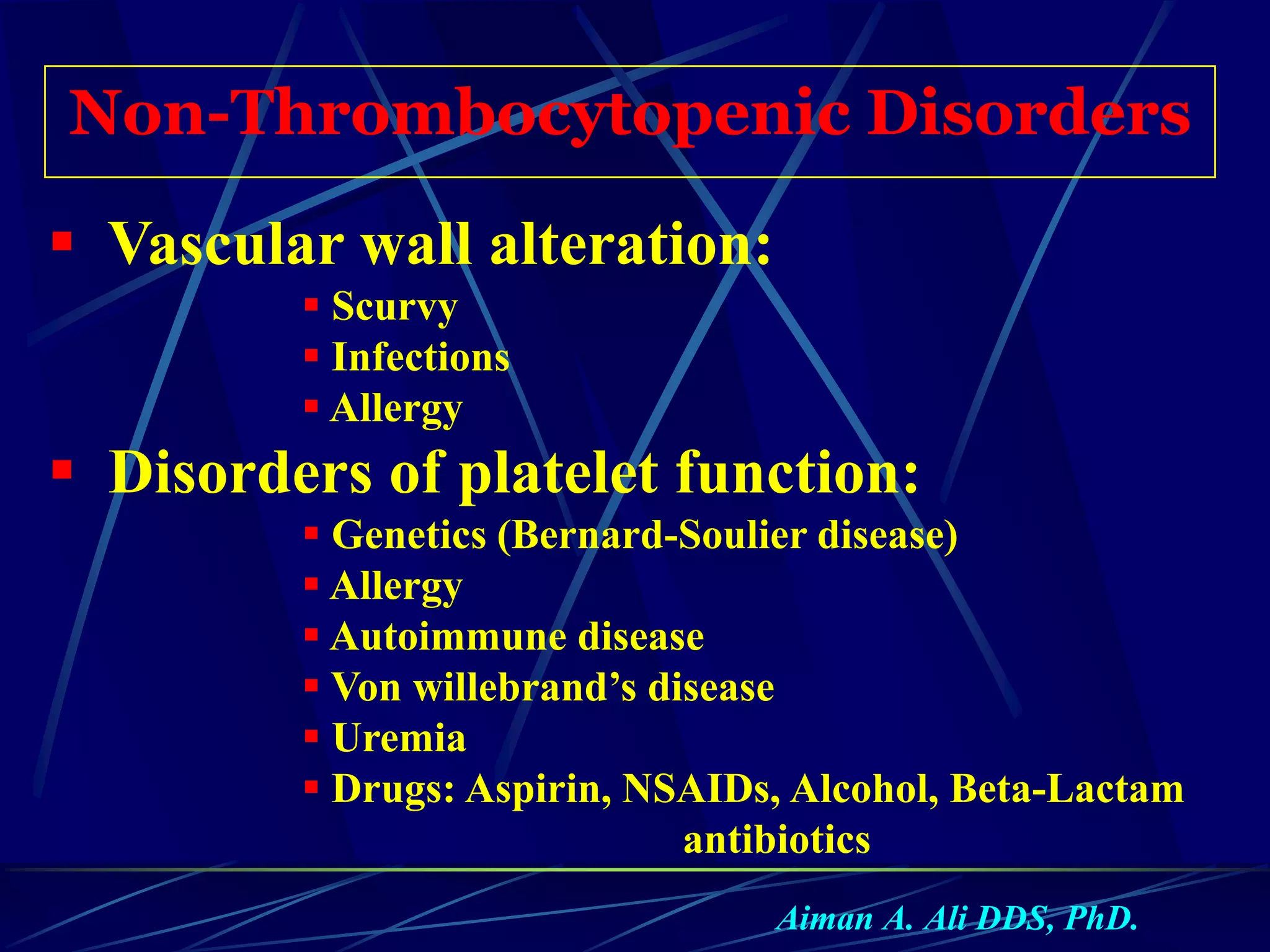 Bleeding disorder1 | PPT