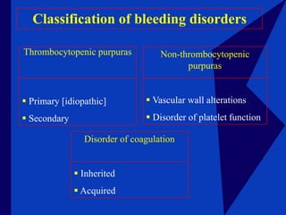 Bleeding disorder1 | PPT