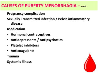 Menorrhagia Causes