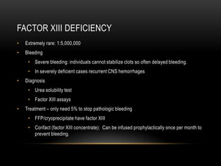 Bleeding disorders | PPTX