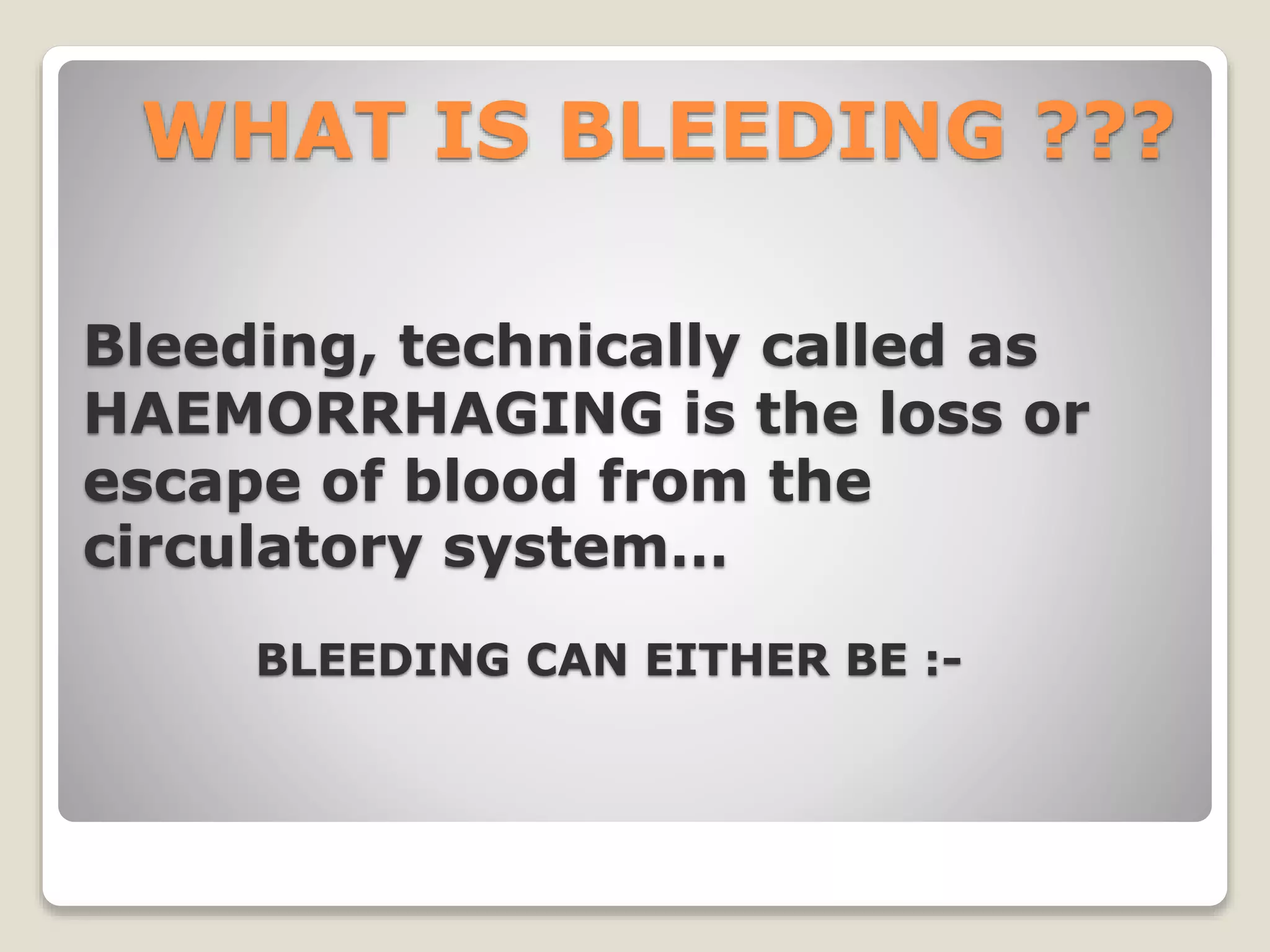 Bleeding disorders | PPT