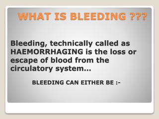Bleeding disorders | PPT