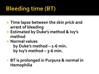 Bleeding disorders | PPT